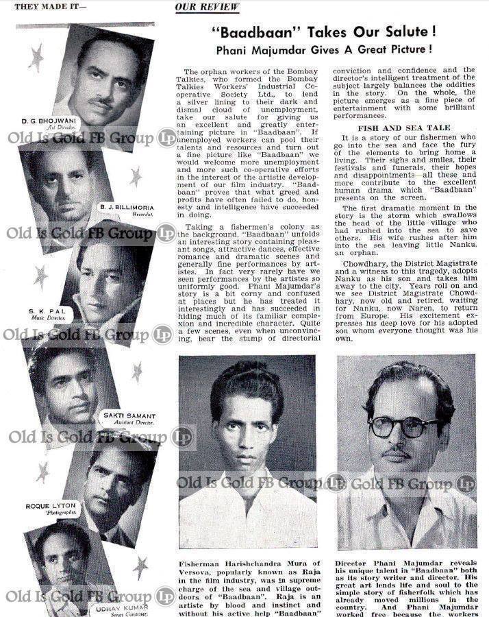 Shakti Samanta as asst. director for Baadbaan 1954 - Silhouette Magazine