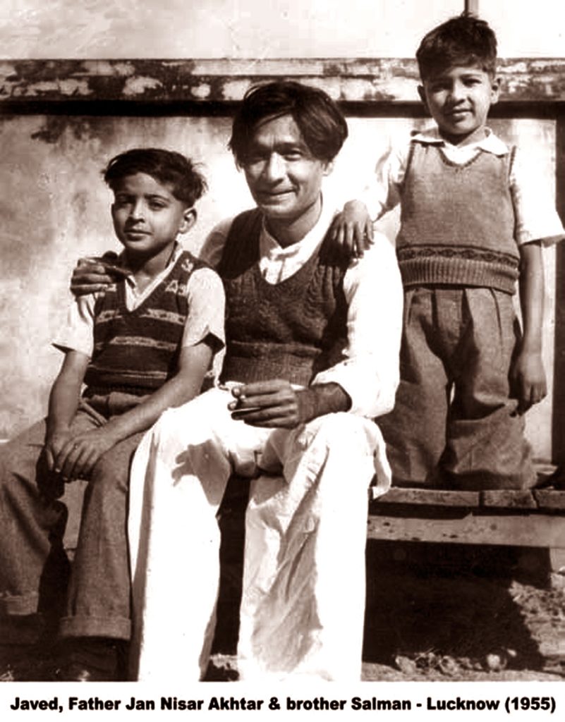 School boy Javed Akhtar Jaan Nisar Akhtar and Salman Akhtar ...