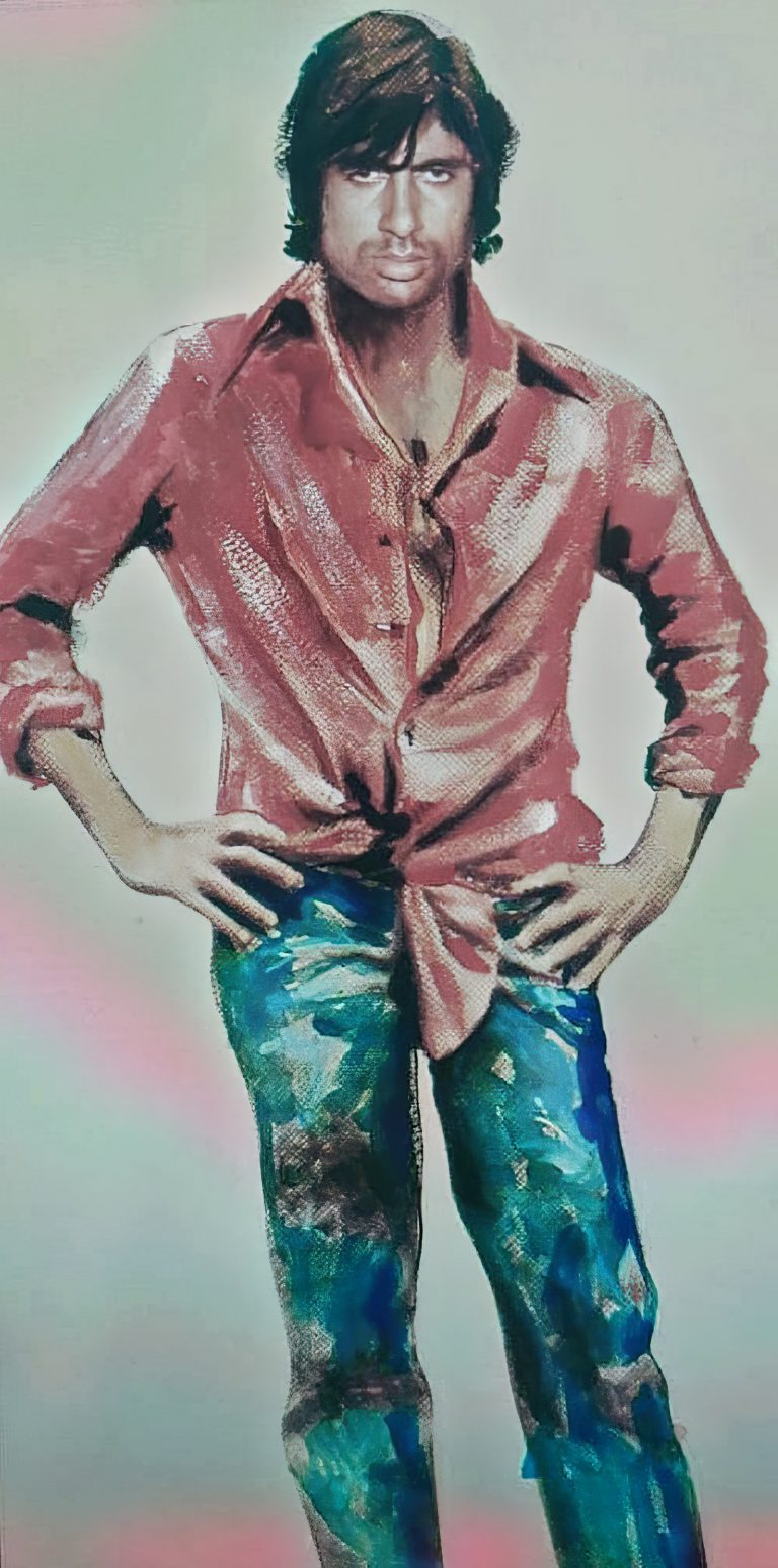 Deewar artwork of Amitabh Bachchan (by Shrikant Dhongade) - Silhouette ...