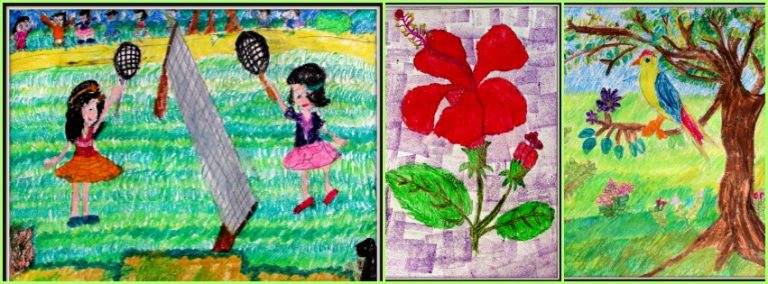Oil Pastels Art by kids | Learning and Creativity - Silhouette