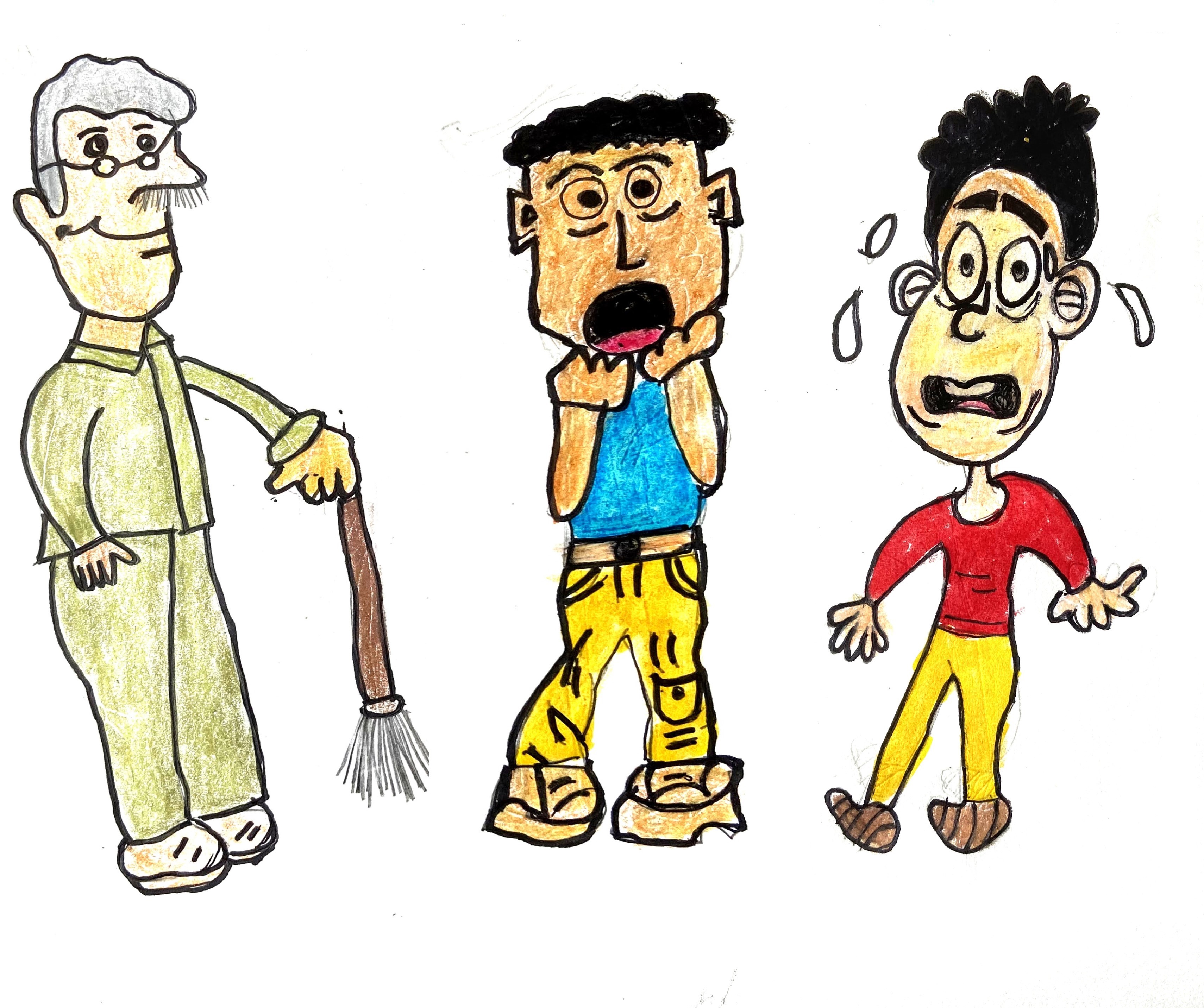 Aman and Sahil scared | Learning and Creativity - Silhouette