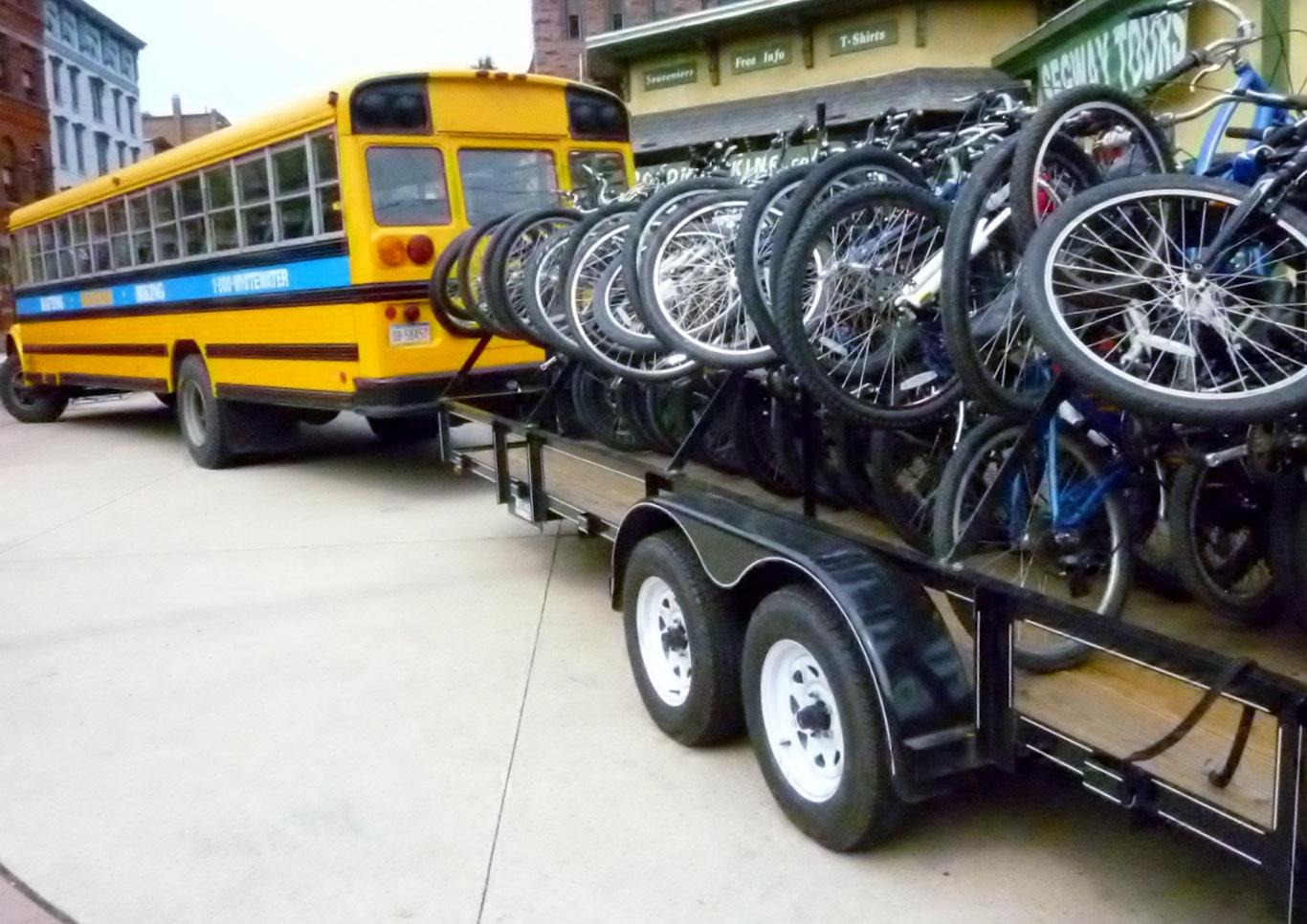stacked cycles at Lehigh River | Learning and Creativity - Silhouette