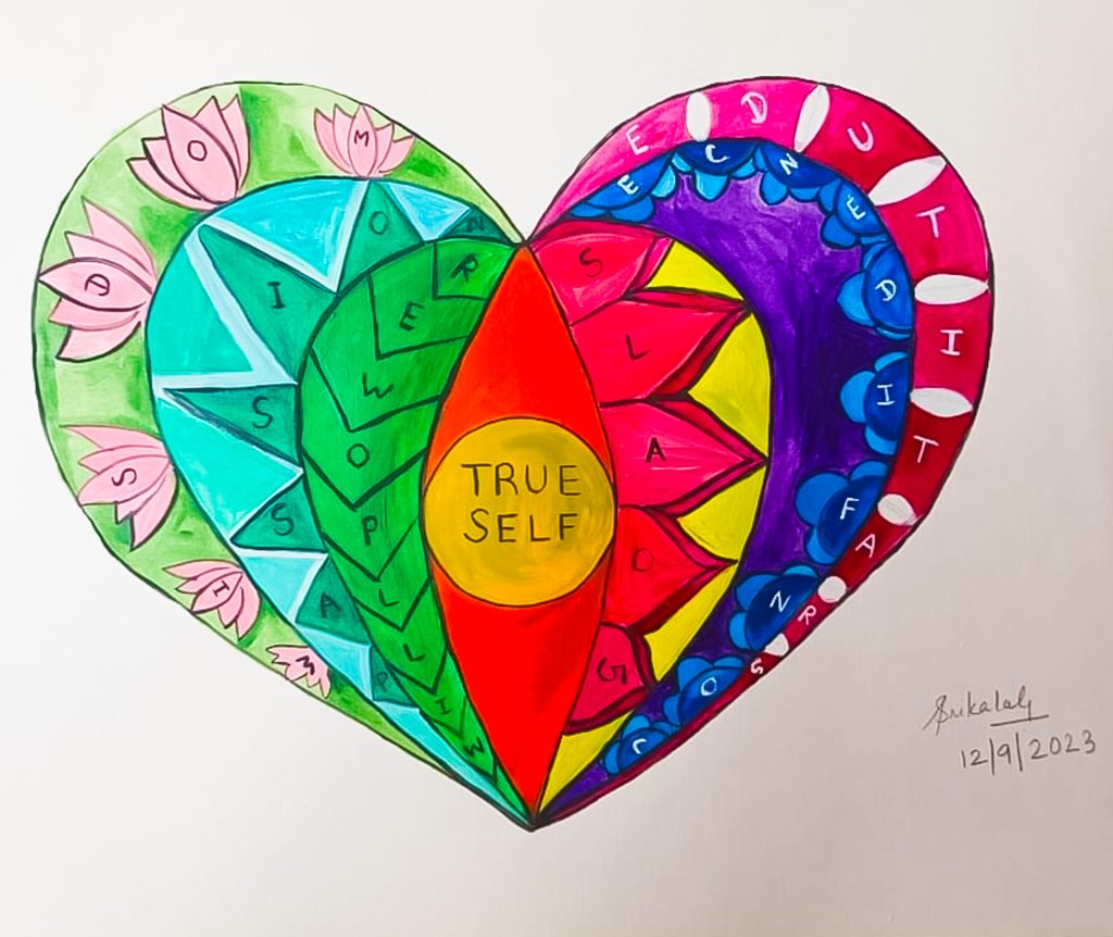 True Self – Life Goals Artwork by Dr K Srikala Ganapathy | LnC