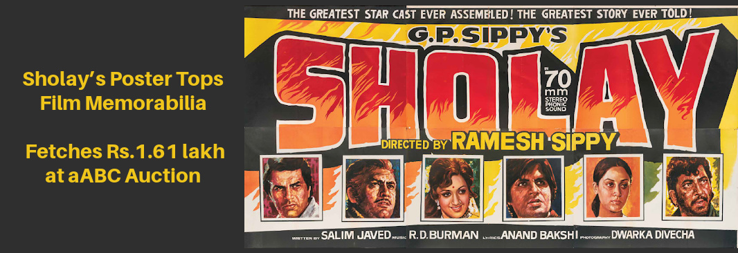 Sholay poster tops film memorabilia | Learning and Creativity - Silhouette